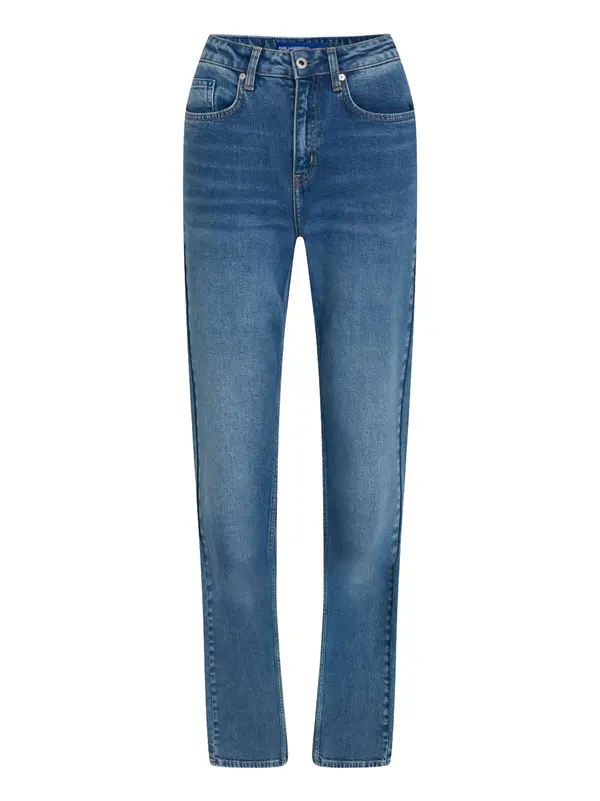 Karl Lagerfeld Logo-patch Straight Jeans - Blue
