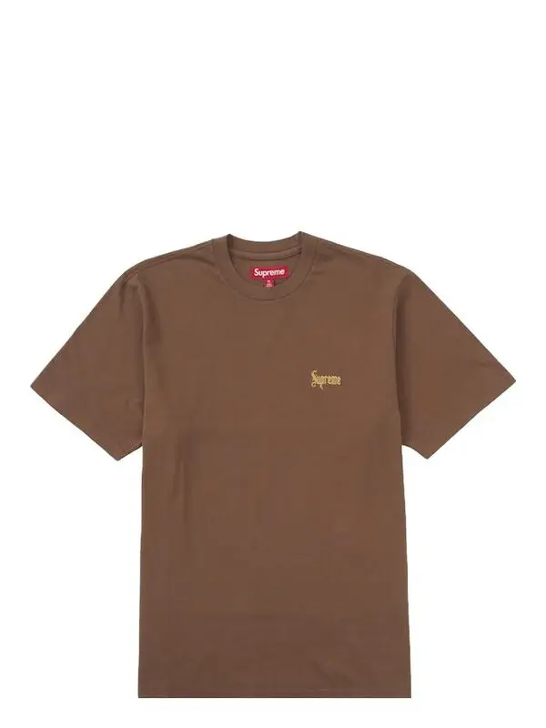 Supreme Old English Tee Shirt - Brown