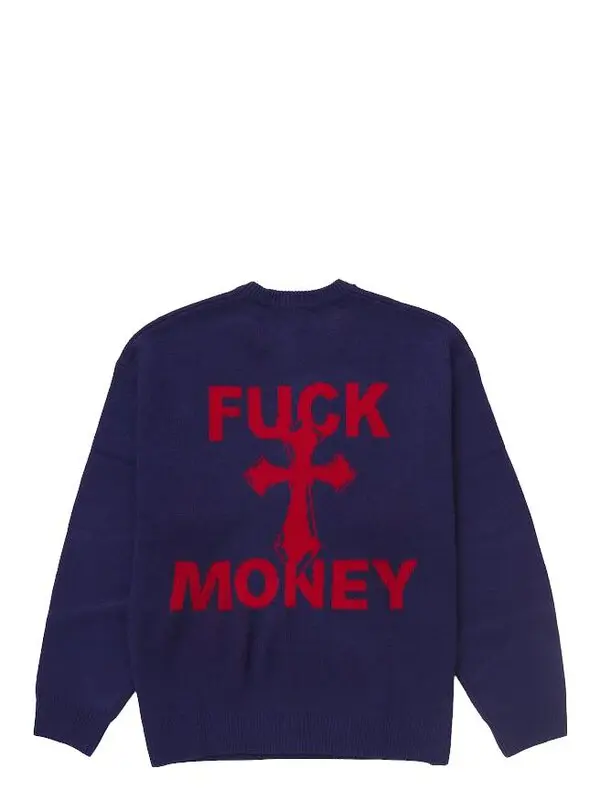 Supreme Graphic Knit Sweater - Navy Blue
