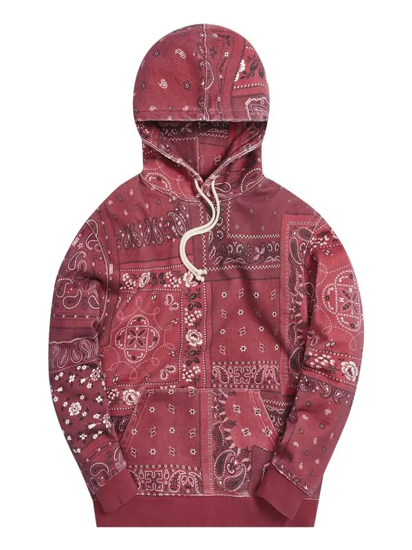 Kith Deconstructed Bandana Williams Iii Hoodie - Red