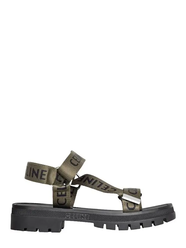Celine Leo Strappy Sandal - Khaki Black