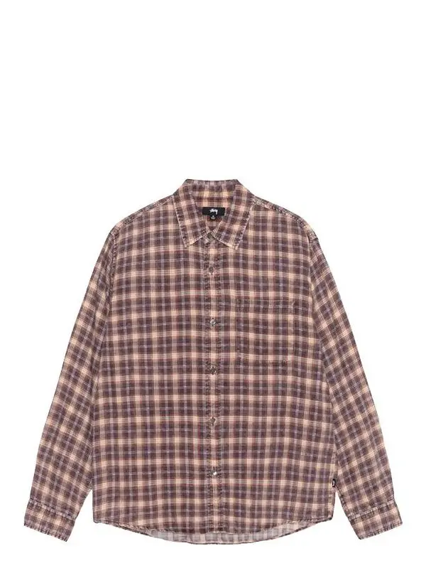 StÜssy Matthew Printed Plaid Shirt - Brick