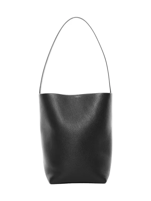 THE ROW Small N/s Park Leather Tote Bag - Black