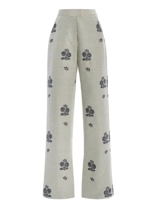 ONE/OF Offil Floral Woven Straight-leg Pants - Print