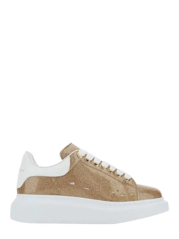 Alexander McQueen Oversized Sneakers - Rose Gold/white