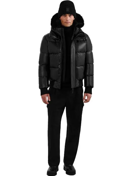 Rudsak Bond X Quilted Bomber Jacket - Black