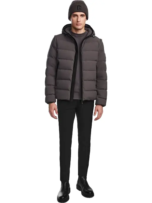 Rudsak Demian M-r Puffer Jacket - Black / White / Pink / Gray