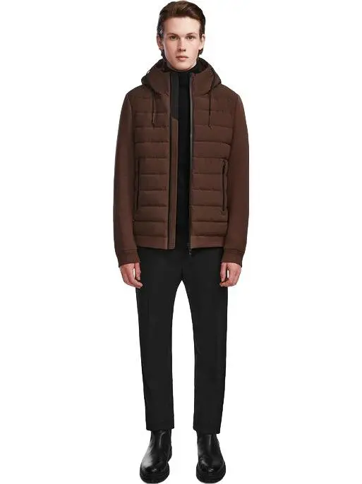 Rudsak Quilted Jacket With Hood - Brown