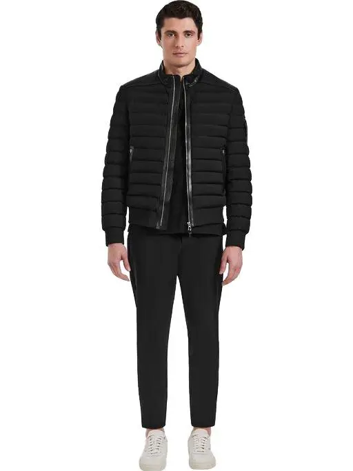 Rudsak Quilted Down Biker Jacket - Black