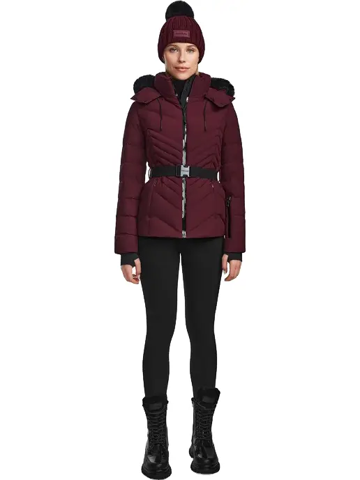 Rudsak Mikky Puffer Jacket - Burgundy / Purple