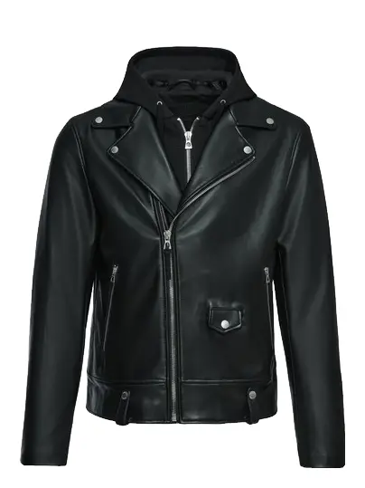 Rudsak Manus Leather Moto Jacket - Black