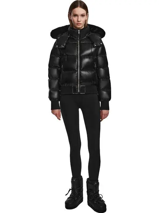 Rudsak Quilted Down Bomber Jacket - Black