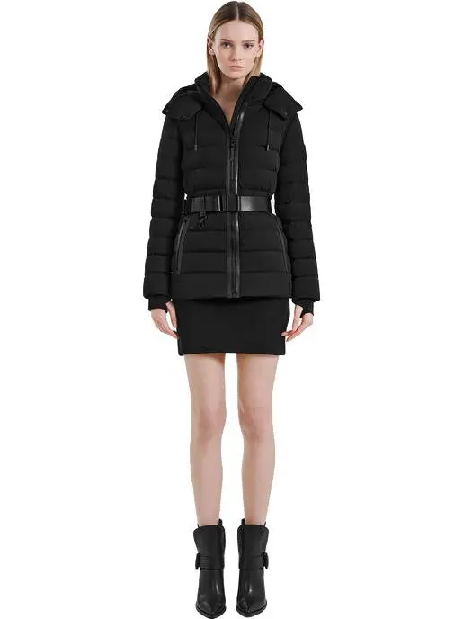 Rudsak Pelin Mid-length Quilted Down Puffer - Black