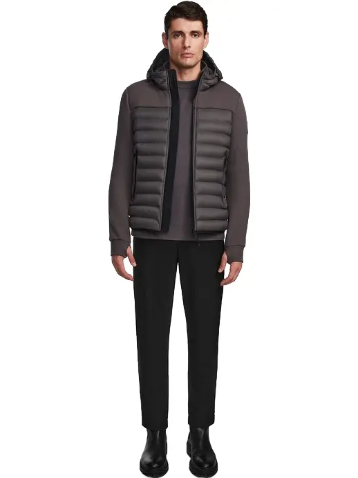 Rudsak Hooded Down Jacket - Black / White / Pink / Gray
