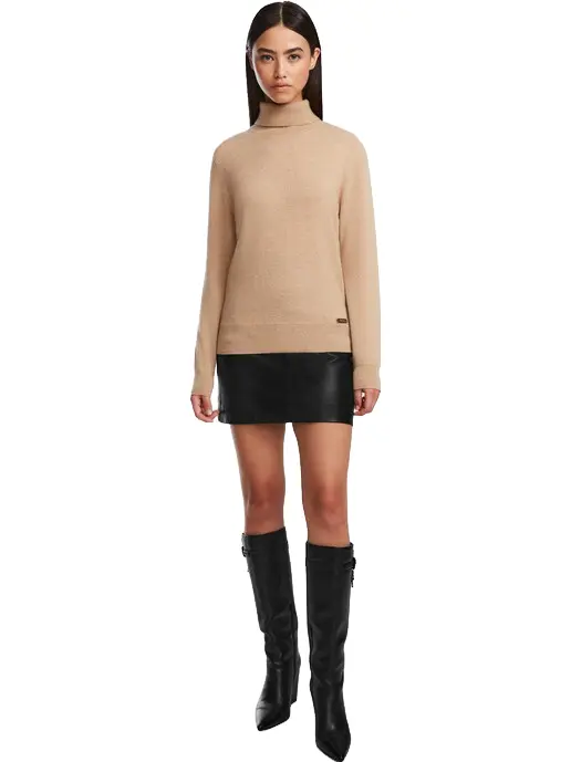 Rudsak Liza Cashmere Turtleneck - Brown