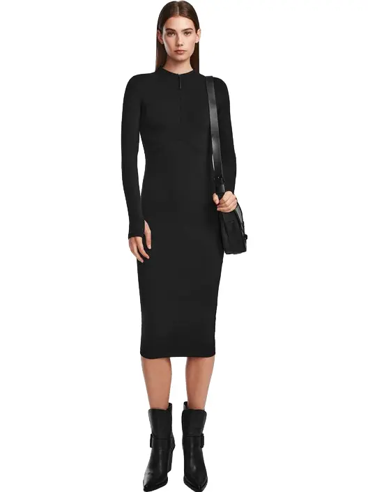 Rudsak Bodycon Stretch Dress - Black