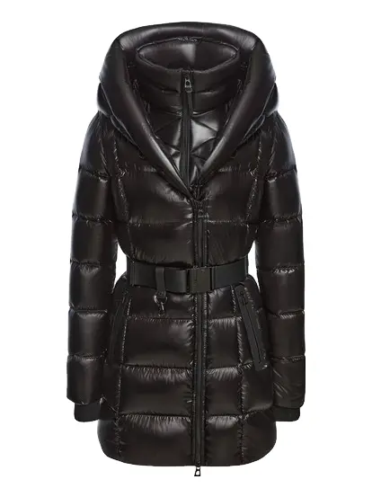 Rudsak Fitted Quilted Down Puffer Jacket - Black