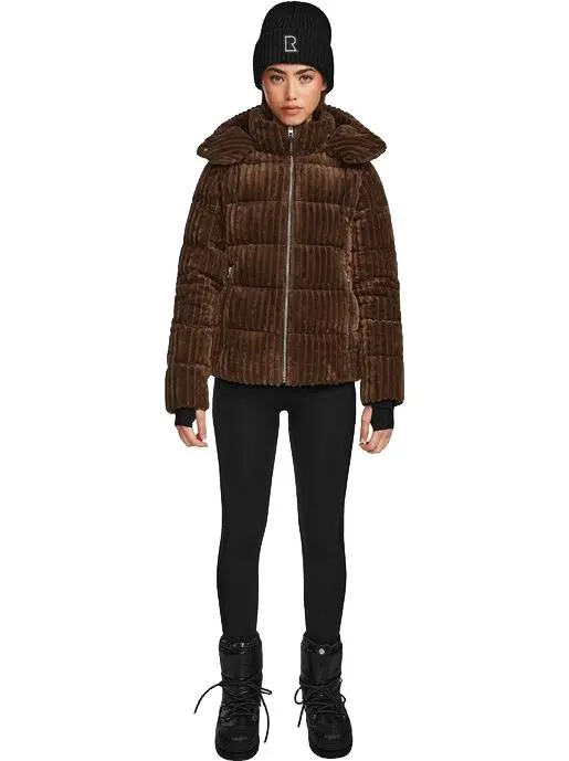 Rudsak Short Down Puffer Jacket - Brown