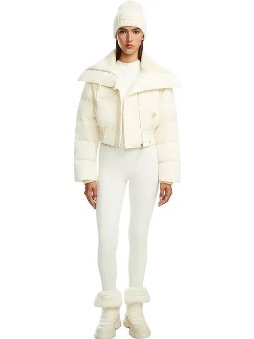 Rudsak Yvette Cropped Down Puffer Jacket - Natural