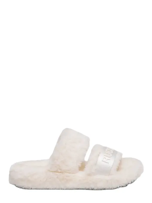 Rudsak Faux Fur Slipper Slides - Natural