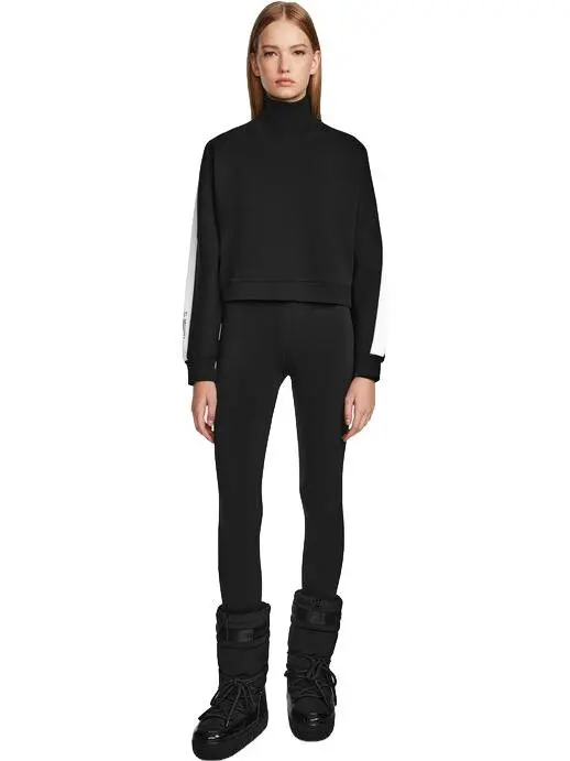 Rudsak Relaxed Fit Mock Neck Top - Black