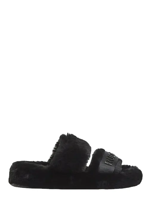 Rudsak Faux Fur Slides - Black