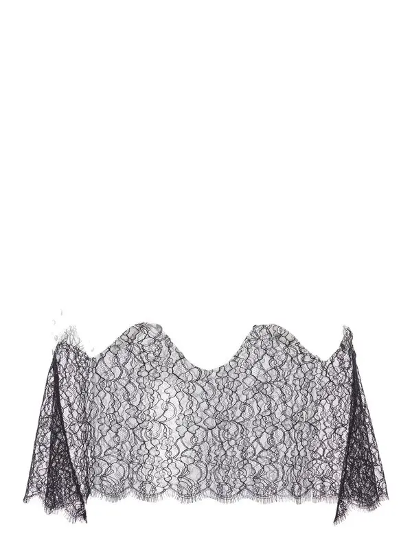 Françoise Exclusive Stevie Lace-trimmed Silk Crepe Mini Skirt - White