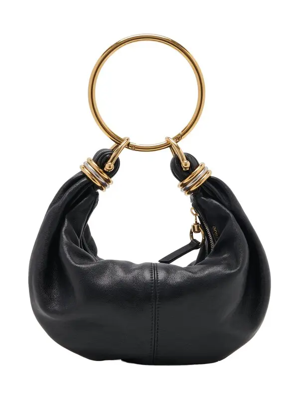 Chloé Bracelet-handle Leather Shoulder Bag - Black