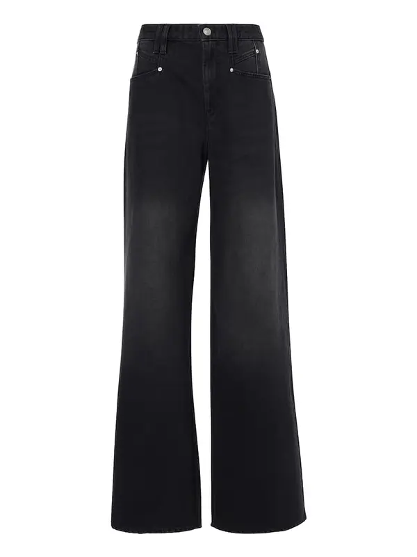 Isabel Marant Étoile Lemony Wide-leg Jeans - Black