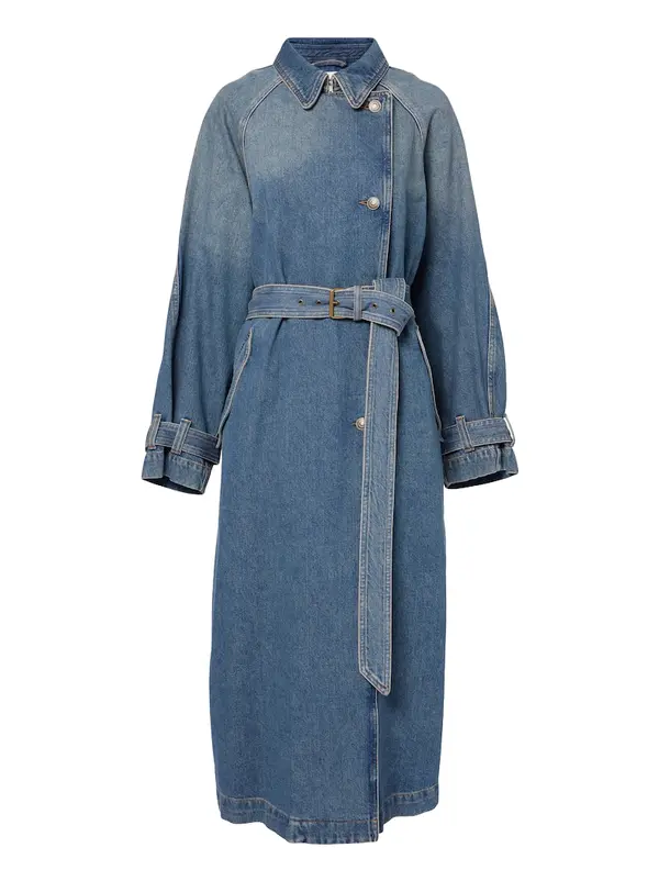 Isabel Marant Étoile Brekka Denim Coat - Blue