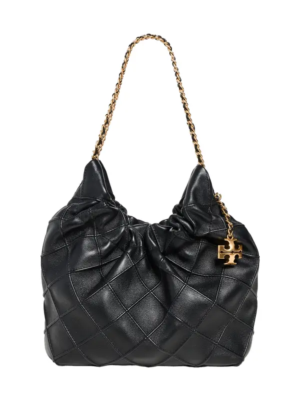 Tory Burch Fleming Mini Hobo Bag - Black
