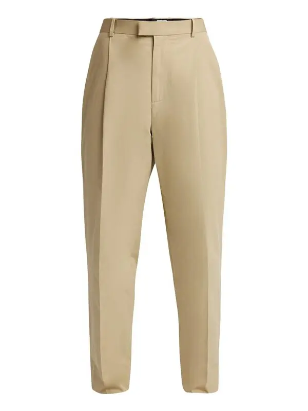 Bottega Veneta Light Cotton Pleated Trousers - Grey