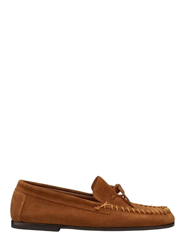 STUART WEITZMAN Montauk Suede Loafers - Tan