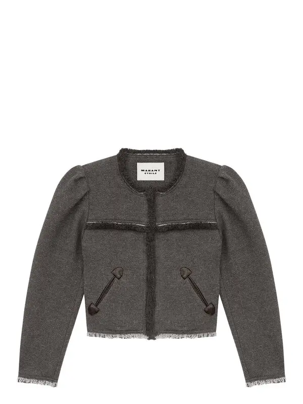 MARANT ETOILE Delphina Cropped Jacket - Anthracite