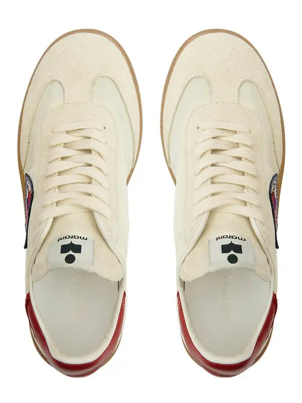 Isabel Marant Kaycee Low-top Sneakers - Ivory/red