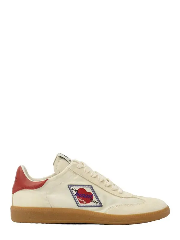 Isabel Marant Kaycee Low-top Sneakers - Ivory/red