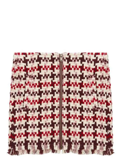 MARANT ETOILE Akima Mini Skirt - Red/pink