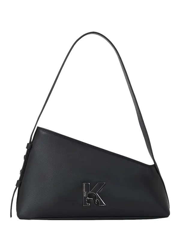 Karl Lagerfeld Logo-plaque Shoulder Bag - Black