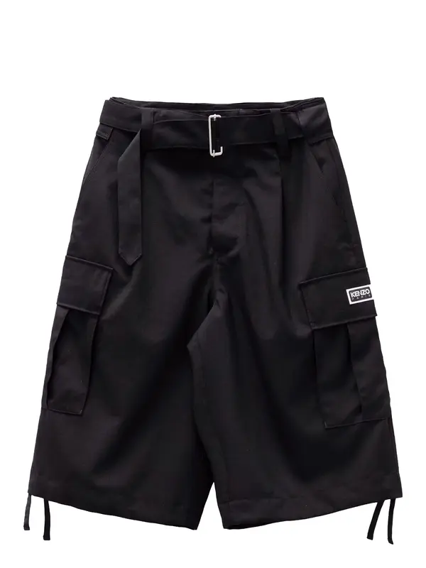Kenzo Tailored Cargo Shorts - Black