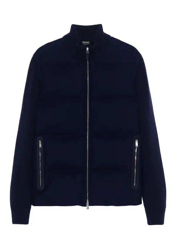 Zegna Cashmere Puffer Jacket - Blue