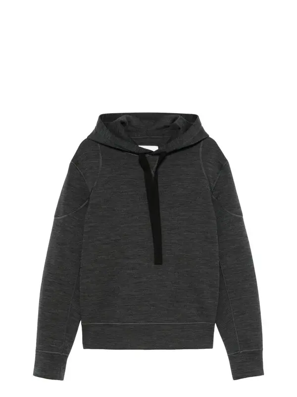 JIL SANDER Mélange Effect Hoodie - Grey