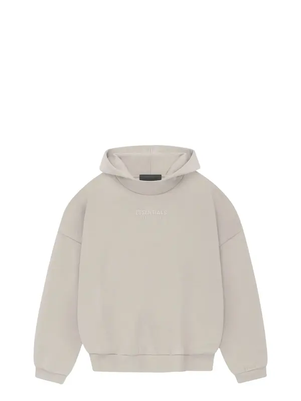 Fear Of God Essentials Logo Hoodie - Grey