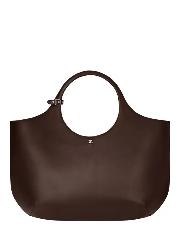 COURREGES Maxi Holy Leather Bag - Black