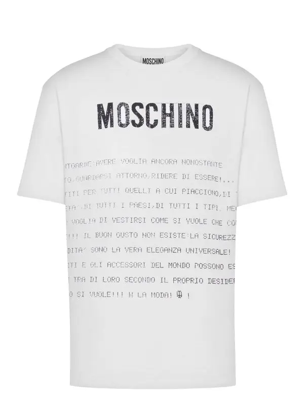 Moschino Slogan-print T-shirt - White