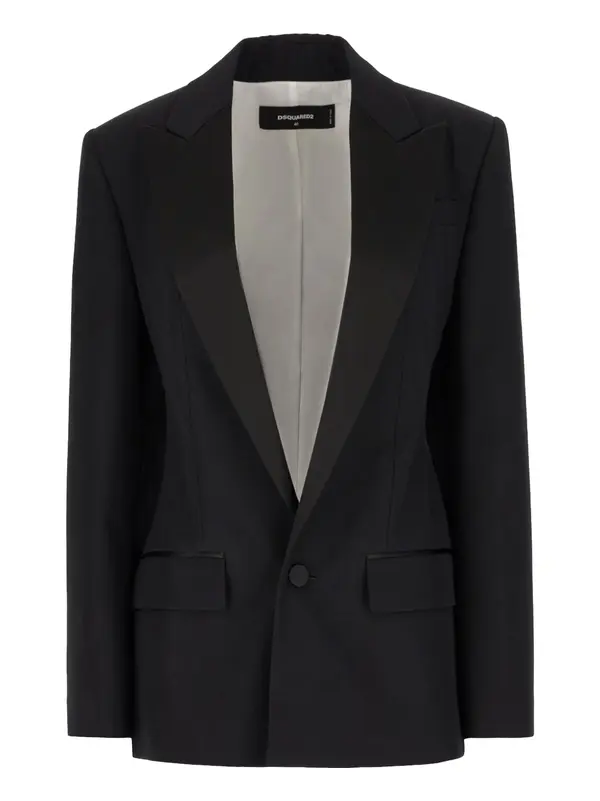 Dsquared2 Wool Blazer - Black
