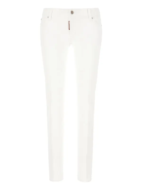 Dsquared2 Logo-patch Skinny Jeans - White