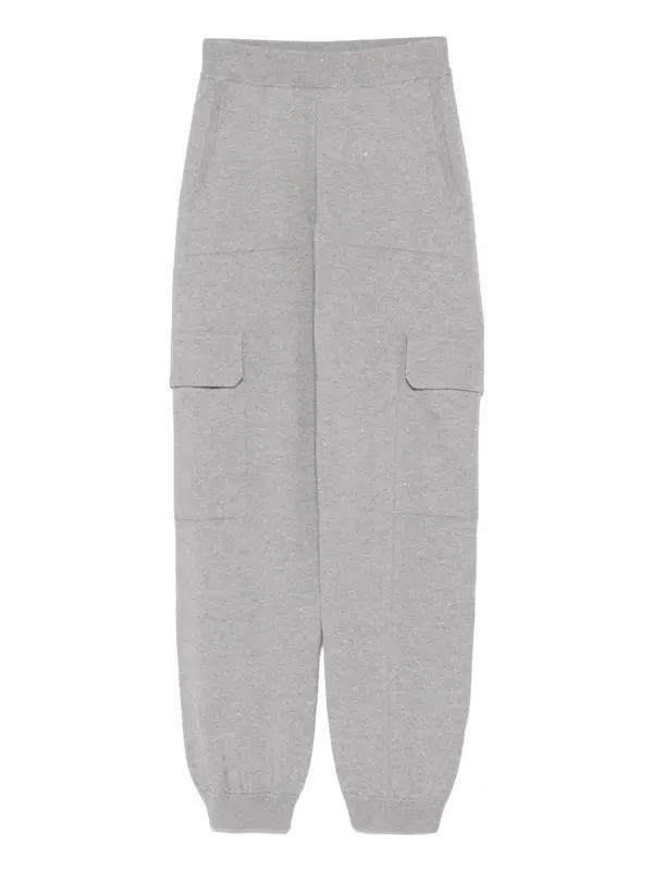 Peserico Fine-knit Track Pants - Grey