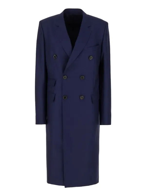 ARMARIUM Nathan Double-breasted Coat - Blue