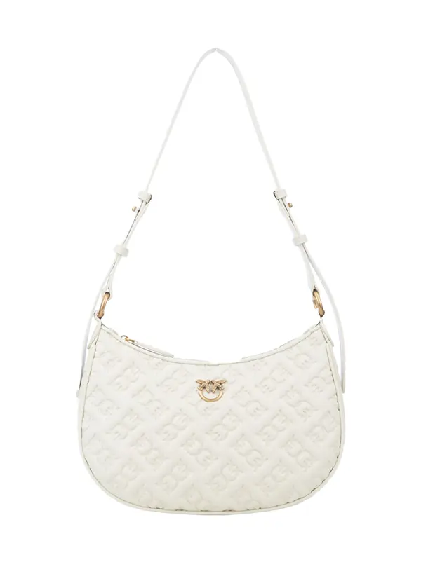 Pinko Monogram-pattern Shoulder Bag - White
