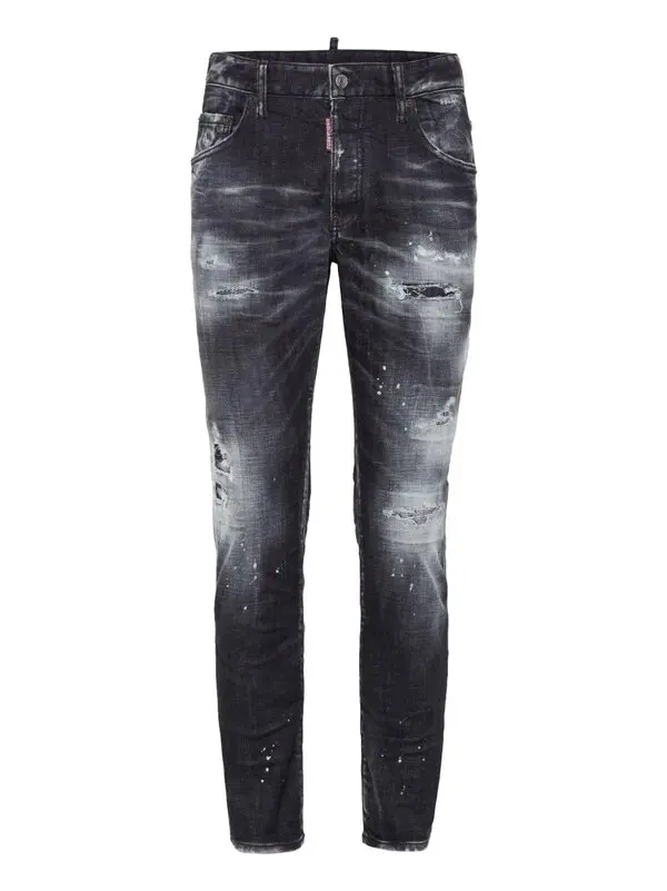 Dsquared2 Distressed Skinny Jeans - Black